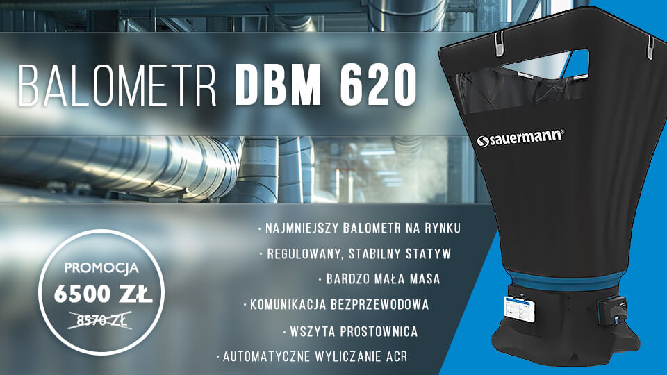Balometr Sauermann DBM 620 w wyjątkowej cenie 6 500 zł netto