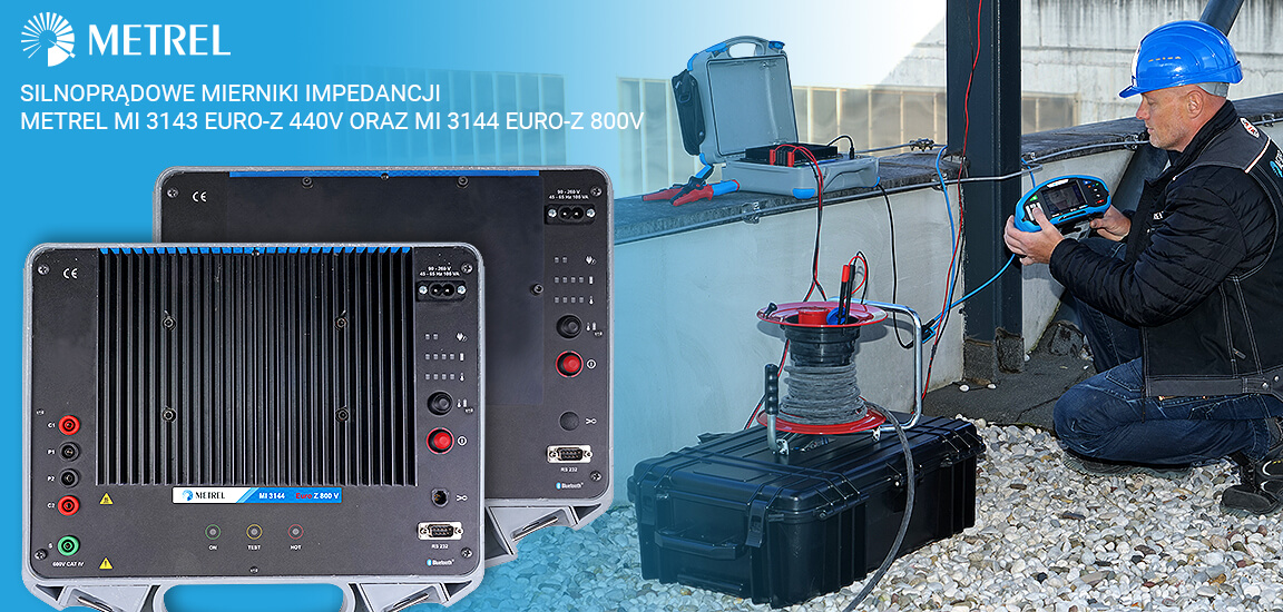 Metrel MI 3144 EURO-Z 800V ST/PV Miernik silnoprądowy impedancji i farm ...